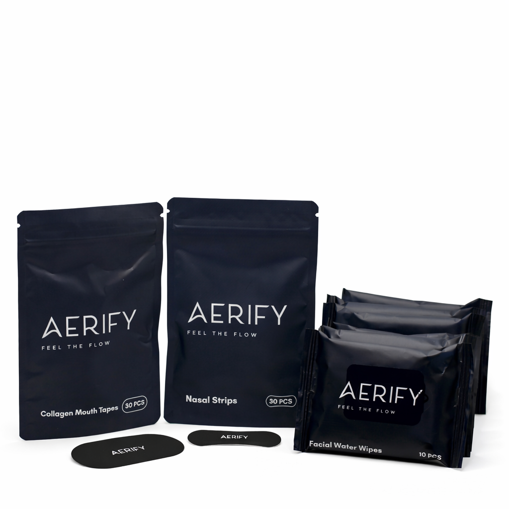 Aerify Sleep & Recovery Essentials Bundle – Nasal Strips + Collagen Mo